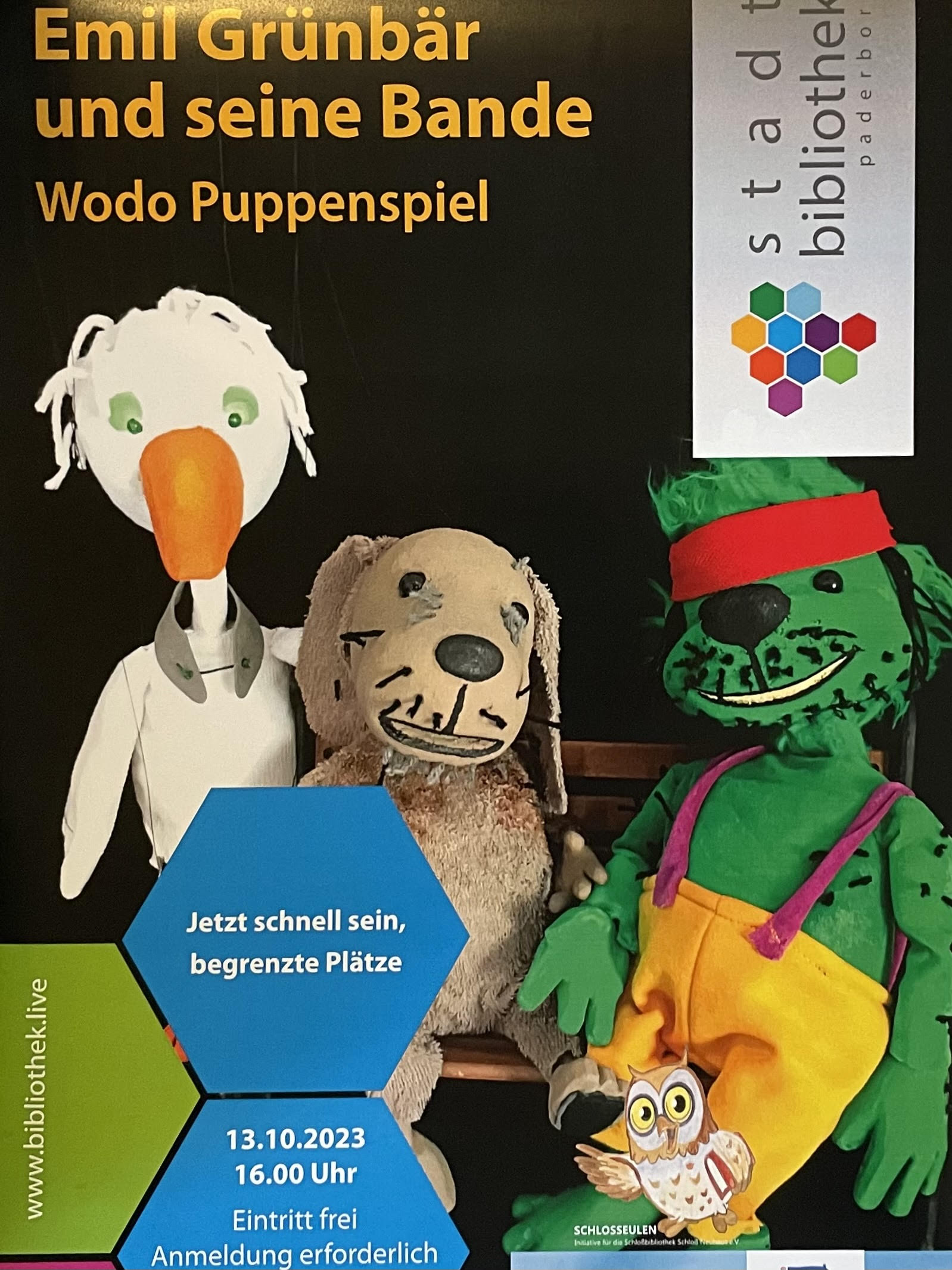Wodo – Puppentheater in der Schloßbibliothek | SCHLOSSEULEN